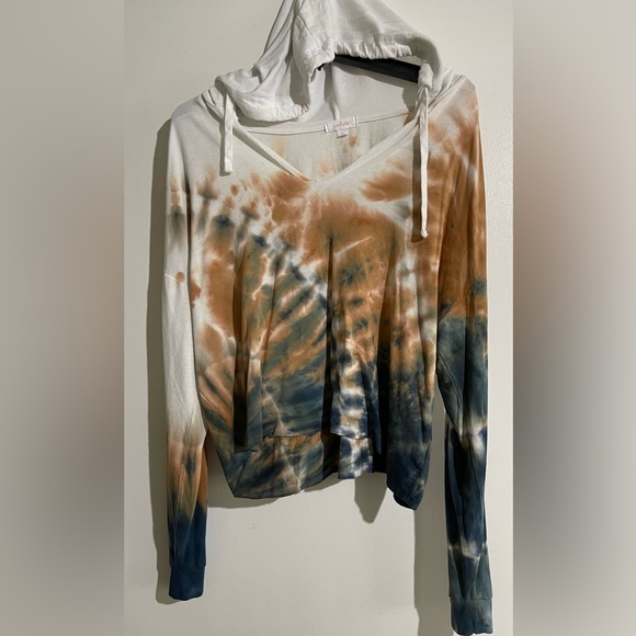 Colsie | Tops | Colsie Crop Tie Dye Hoodie | Poshmark
